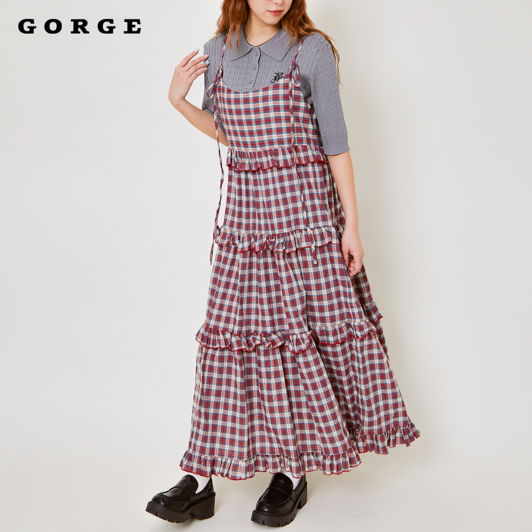 柄ティアードワンピース[品番：GORW0009749]｜GORGE （ゴージ）のレディースファッション通販｜SHOPLIST（ショップリスト）