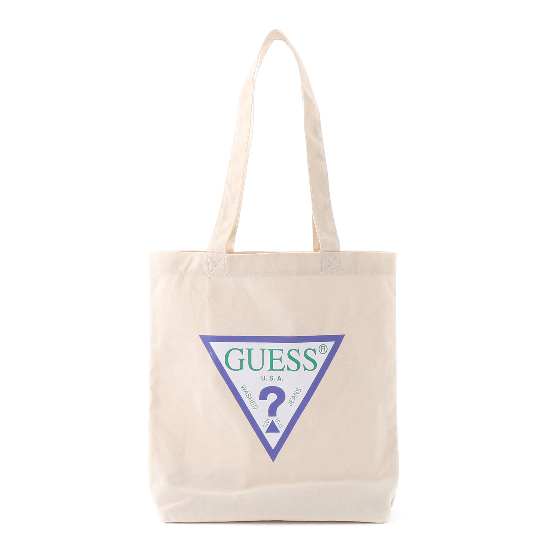 [GUESS] TRIANGLE LOGO CANVAS TOTE BAG[品番：GUEW0003018]｜GUESS【WOMEN】（ゲス）の ...