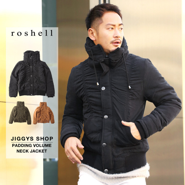 roshell 中綿 ボリュームネックジャケット お兄系[品番：JG000007210]｜JIGGYS SHOP（ジギーズショップ）のメンズ ...