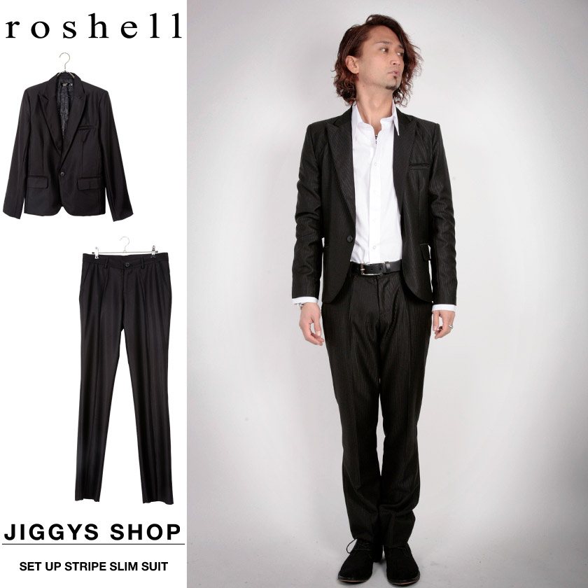 Roshell setupストライプスリムスーツ メンズスーツ スリムスーツ[品番：JG000006144]｜JIGGYS SHOP（ジギーズ ...
