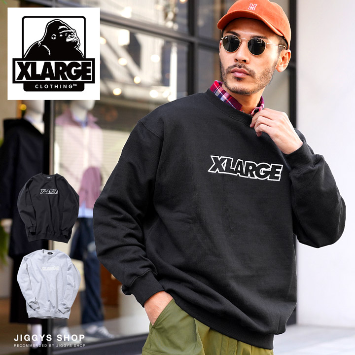 XLARGE LOGO CREWNECK[品番：JGSM0000071]｜jiggysshopselect（ジギーズショップセレクト）のメンズ ...