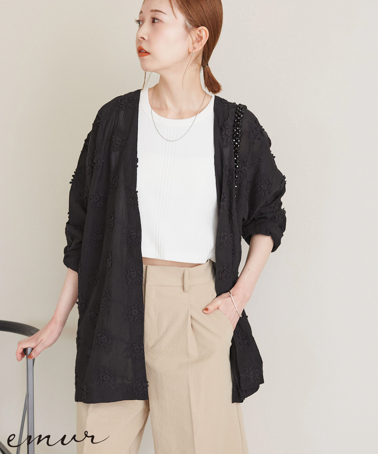 【emur/エミュール】エンブロイダリーカーディガン[品番：RPCW0042662]｜ROPE' PICNIC（ロペピクニック）のレディース ...