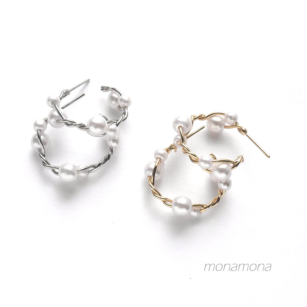 パールフープツイストピアス[品番：SURA0000873]｜monamona（モナモナ）のレディースファッション通販｜SHOPLIST ...