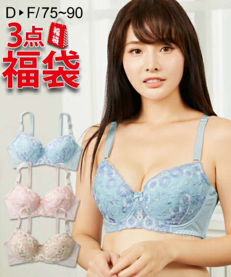 おまかせ福袋 デイリーレースブラジャー3枚組[品番：NISW0000510]｜nissen（ニッセン）のレディースファッション通販｜SHOPLIST（ショップリスト）