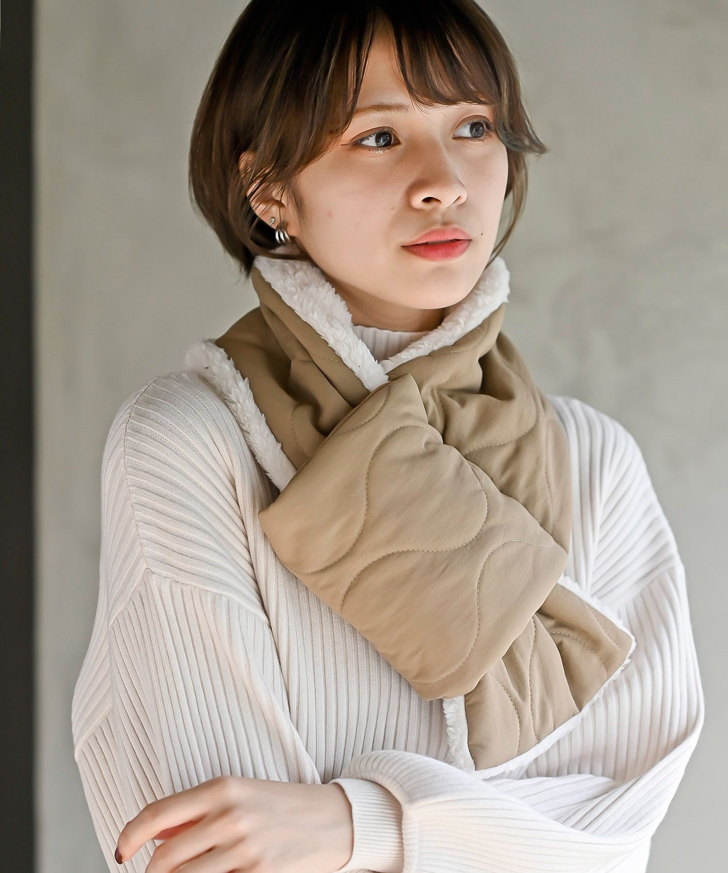 さしこみキルトマフラー[品番：RPSW0002088]｜rps（アールピーエス）のレディースファッション通販｜SHOPLIST（ショップリスト）