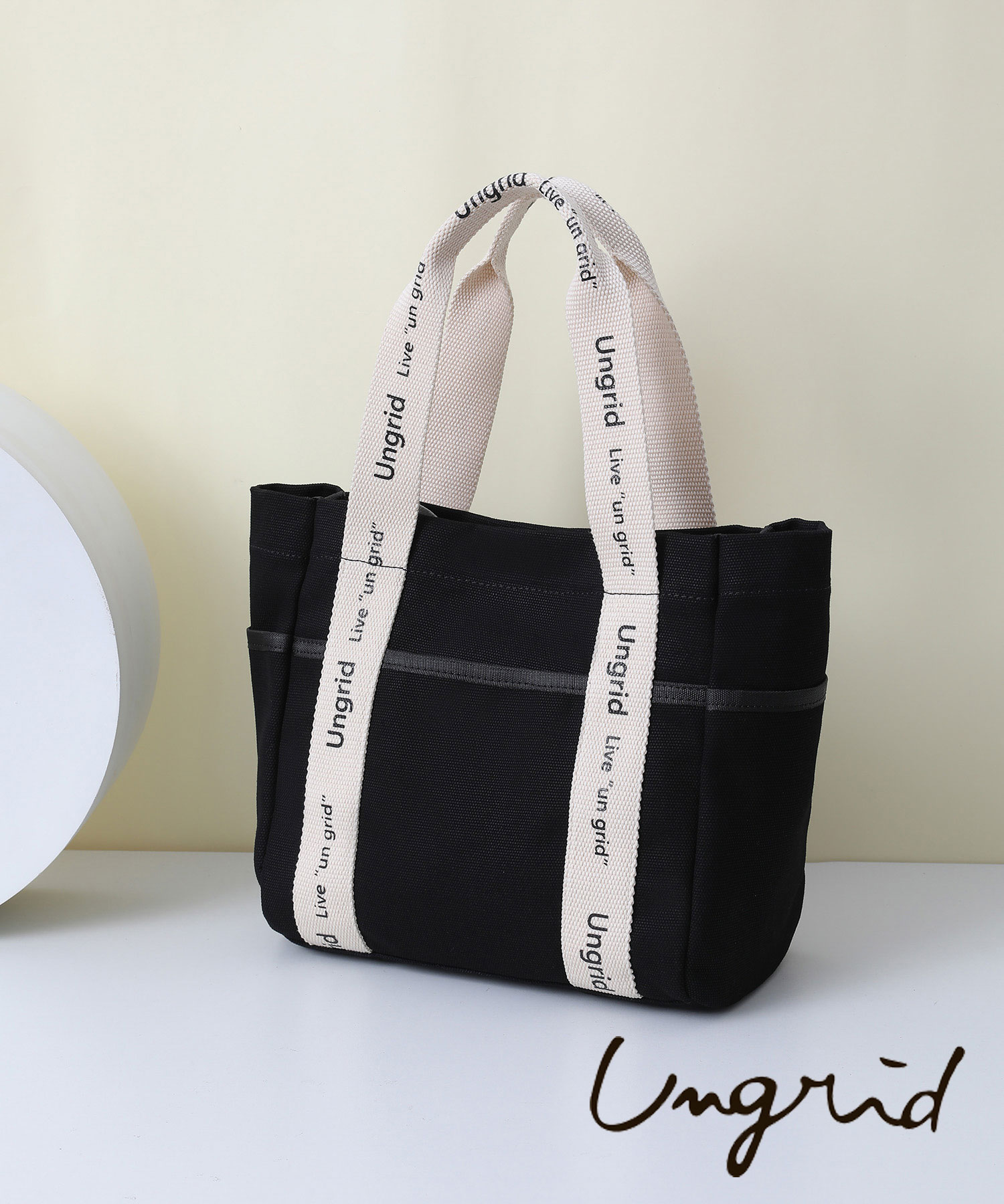 【Ungrid/アングリッド】キャンバス ロゴテープミニトートバッグ[品番：STCW0000799]｜STYLE CODE （スタイルコード）のレディースファッション通販｜SHOPLIST ...